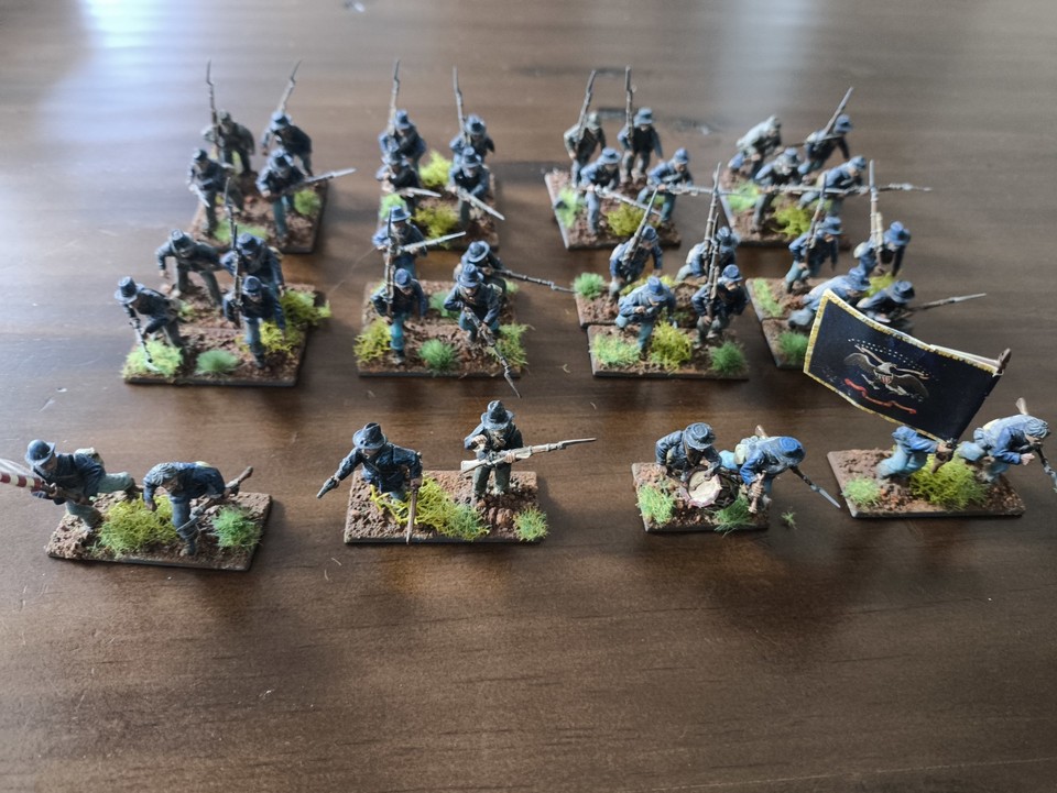 Perry Miniatures ACW AMERICAN CIVIL WAR 28mm PROPAINTED UNION INFANTRY ...