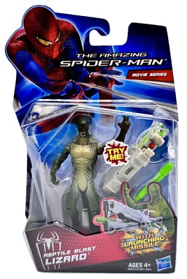 Amazing Spider-Man Reptile Blast Lizard Action Figure 2012 Hasbro 3.75 ...