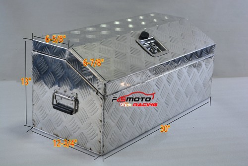 30" x 13" x13" Aluminum Tool Box for ATV Trailer Storage Truck Pickup ...