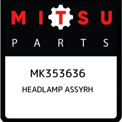 MK353636 Mitsubishi Headlamp assyrh MK353636, New Genuine OEM Part | eBay