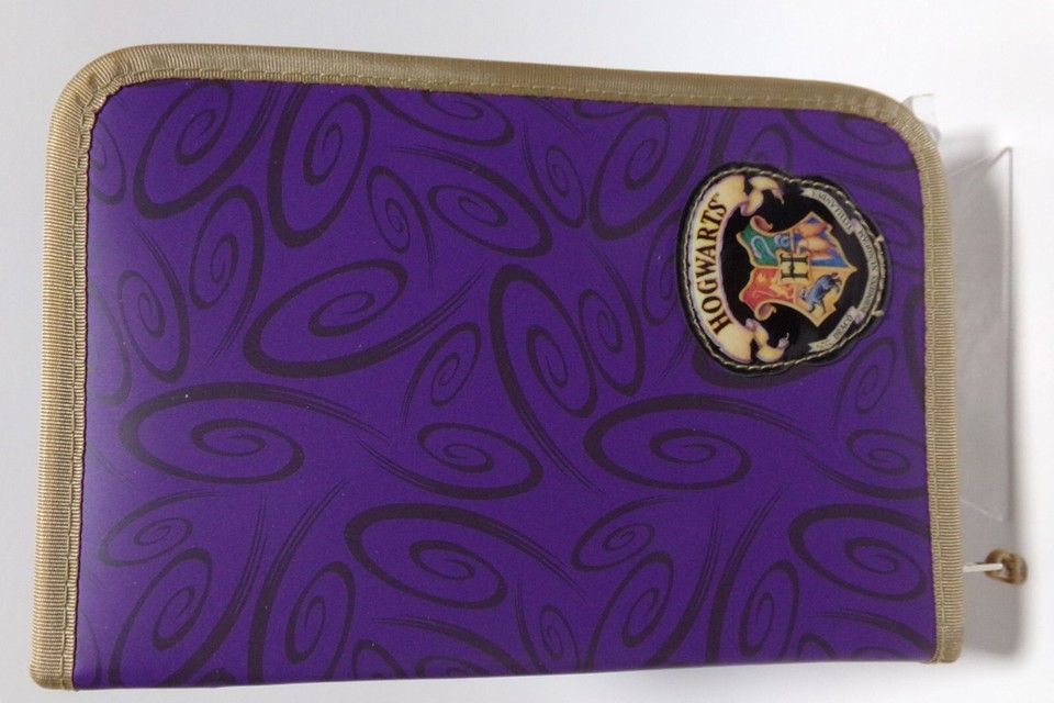 Harry Potter Magic Pencil Case Hogwarts Purple Zipper Vintage 2001 ...