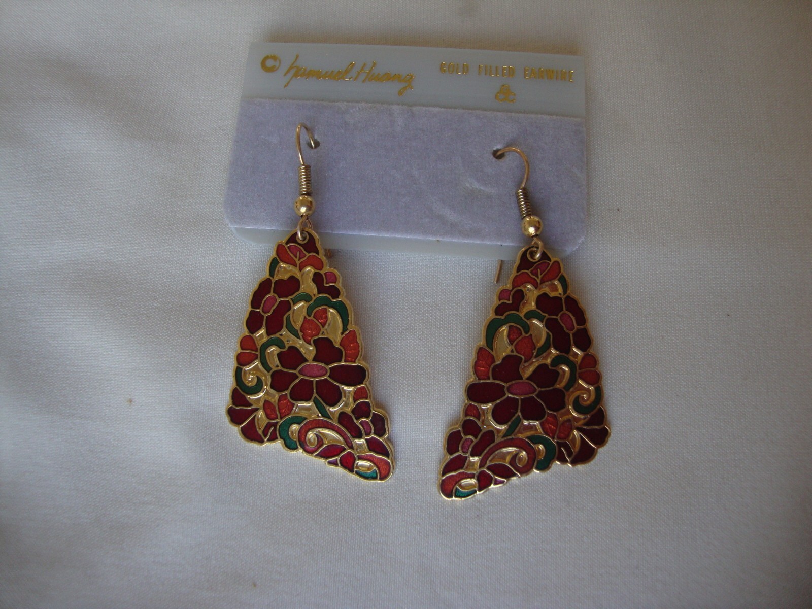 VINTAGE 1970s SAMUEL HUANG CLOISONNE ART NOUVEAU MULT… - Gem