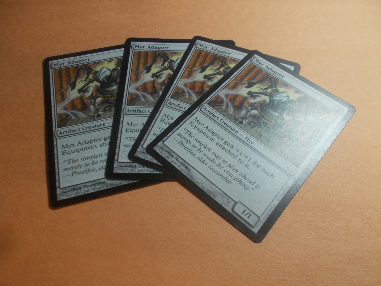 Myr Adapter x4 MTG Mirrodin Colorless Common Artifact Creature LP | eBay