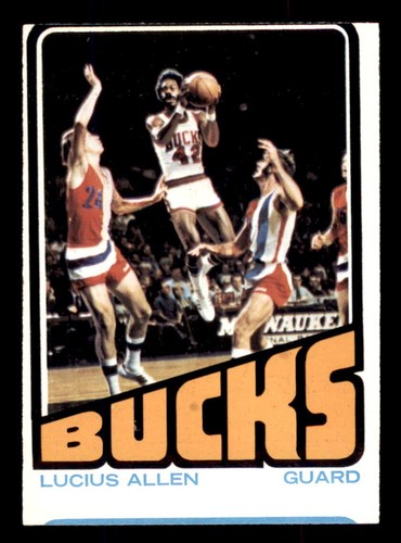 1972 Topps Basketball #145 Lucius Allen GD *e2 | eBay