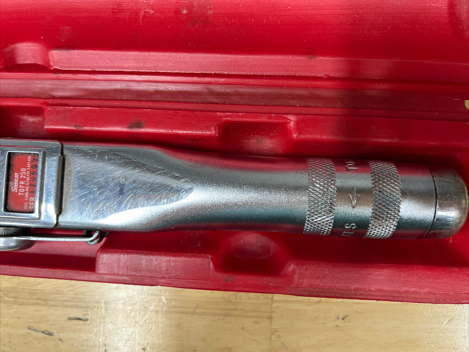 Snap-on Tools TQFR250 TQFR 250 1/2" Drive Click Type Torque Wrench 50 ...