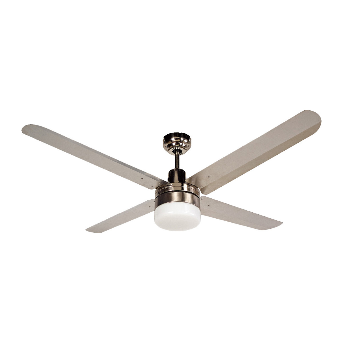 Stainless Steel Outdoor Ceiling Fan With Light | Shelly Lighting