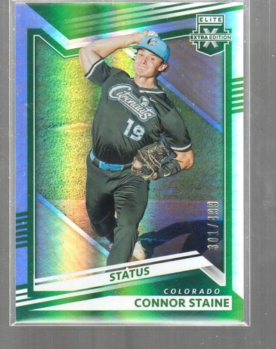 2022 Panini Elite Extra Edition Base [Status Green] #146 Connor Staine ...