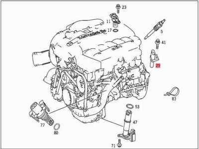 Mercedes-Benz Crankshaft Position Sensor 0031532728 | Genuine OEM ...