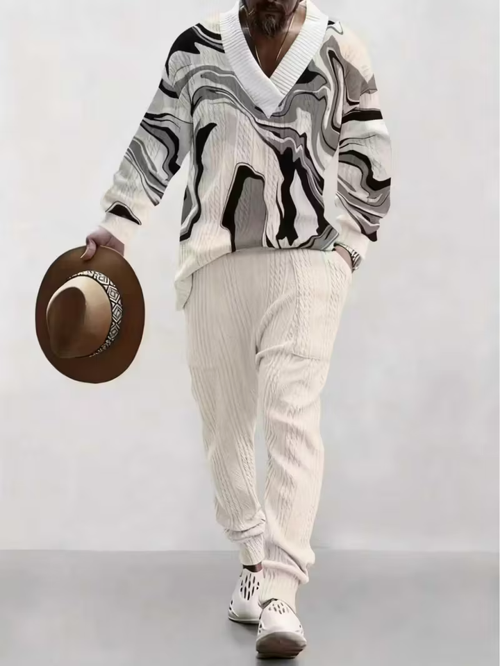 Men's Outfit 2 Piece Set LONG Sleeve Pull Over Shirt & Pants Suit 2XL ...