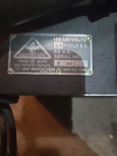 Gray Audograph BIXD-4 Dictation Machine Recorder Mic Vtg Antique | eBay