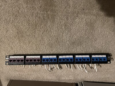 Panduit Mini-Com Ultimate 24 Port Modular Patch Panel with Mini-Com ...