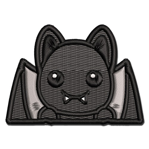 Peeking Bat Halloween Multi-Color Embroidered Iron-On Patch Applique | eBay