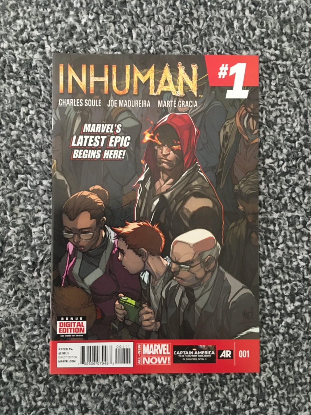 Inhuman #1 2014 1st App Lash, Inferno High Grade 9.4 Marvel Comic Book ...