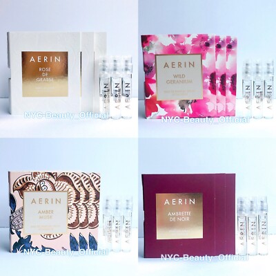 Lot of 3 - AERIN Fragrances Spray Samples - Rose De Grasse, Ambrette de ...