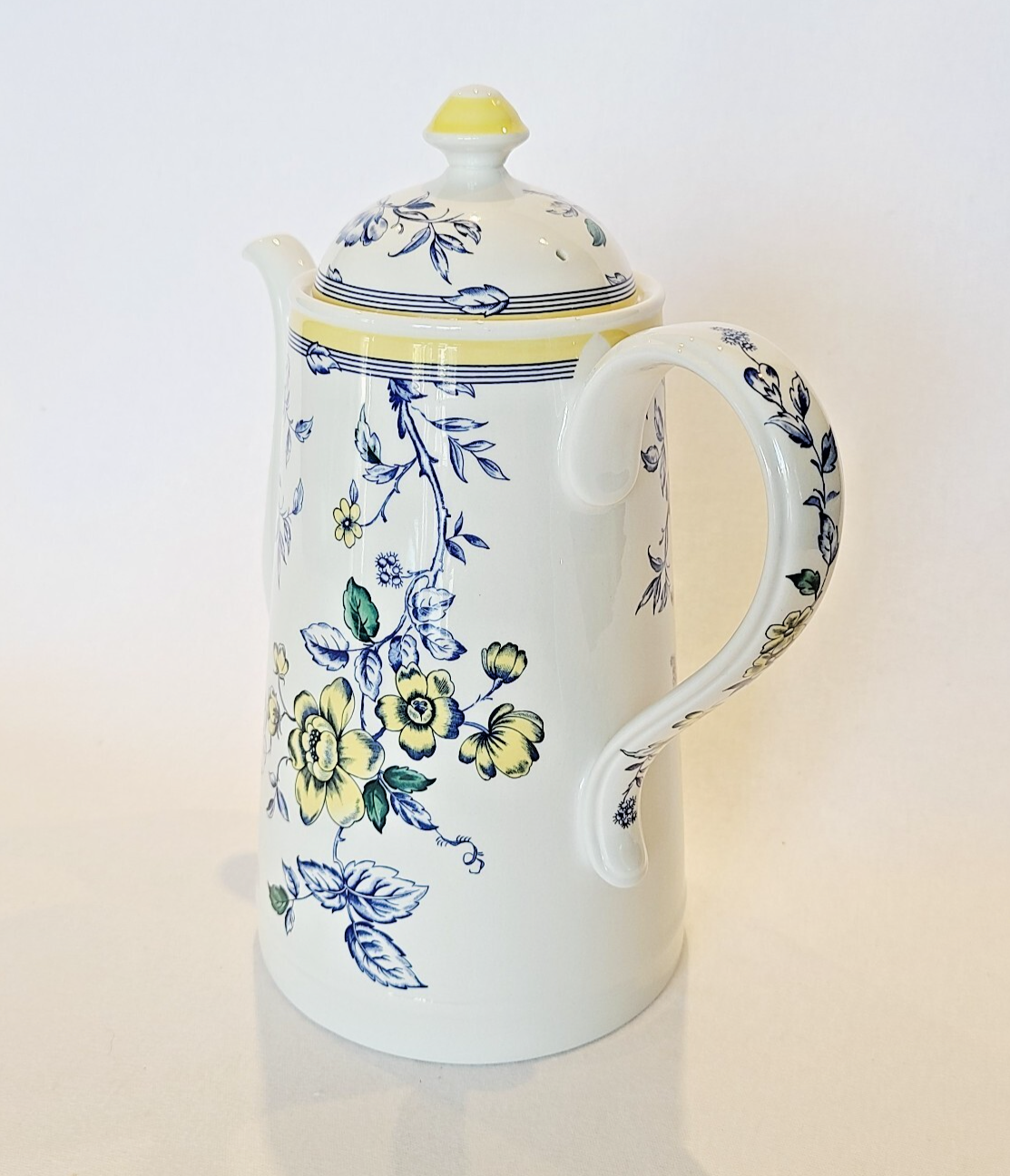 Spode Coffee Pot, Burlington Pattern, English Bone China, Flowers, AS ...