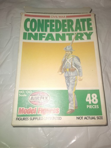 Airfix Confederate Infantry HO OO Box With 62 Figures With Rifle ...