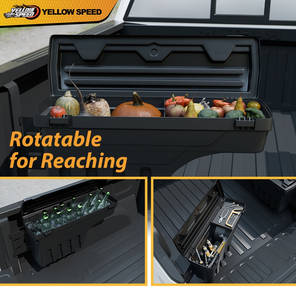 Fit For Ford F150 1997-2014 Truck Bed Swing Storage Case Tool box Left ...