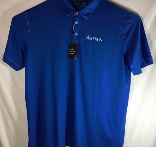 CALLAWAY Polo Shirt Men's Size XXL Astrus Insurance Logo Blue Fast Ship ...