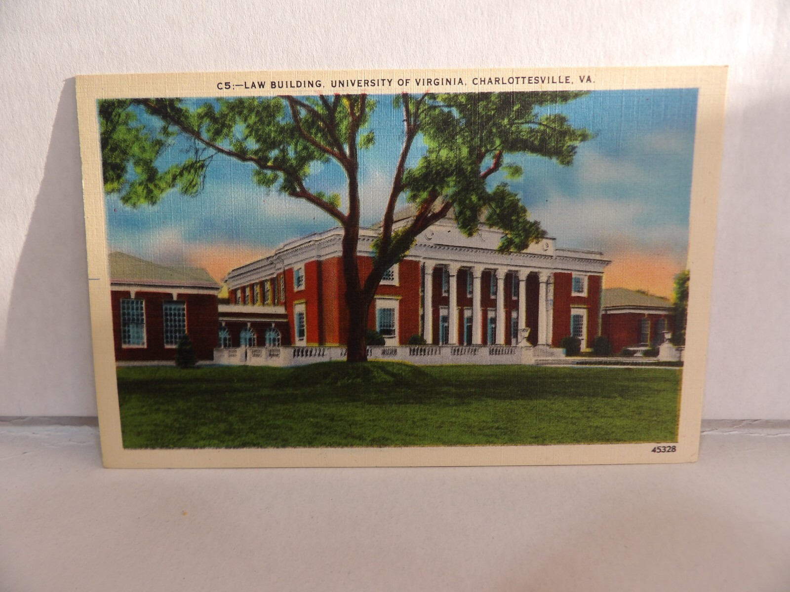 Law Building University of Virginia Charlottesville VA Vintage Postcard ...