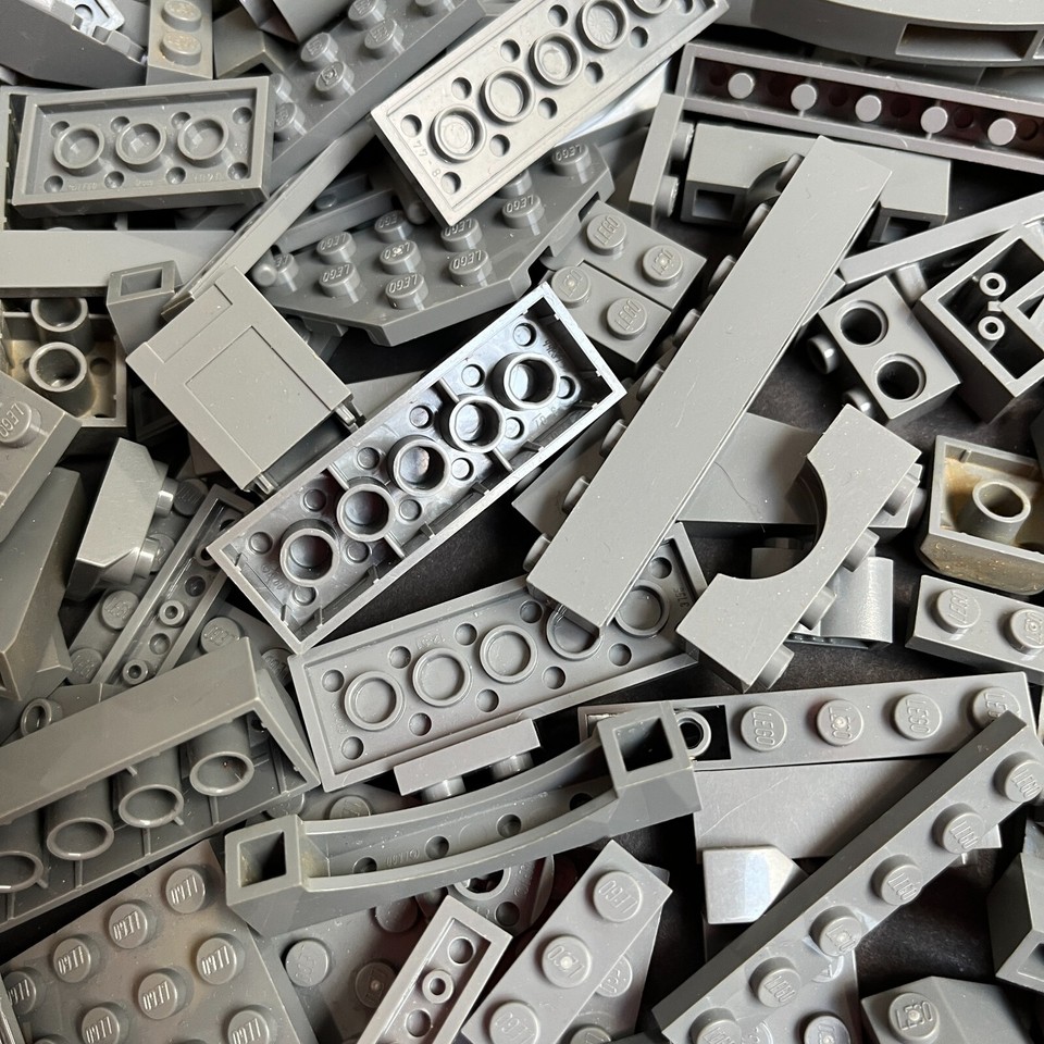 1 lb Lot Dark Gray Lego Piece Huge Bulk Lot Mixed Bricks Parts Star ...