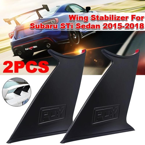 Pair Rear Wing Spoiler Support Stabilizer Stiffi For Subaru Impreza WRX ...