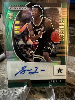 Sabin Lee 2020 Panini Prizm Draft Picks Prospects Autographs Green #PA ...