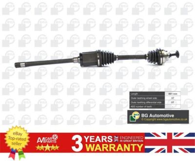 Front Right Driveshaft (cv Axle) For BMW 5 10-16 6 12-18 31607618680 ...