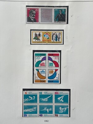 Stamps PAGE ALBUM DDR DEUTSCHE DEMOKRATISCHE REPUBLIK MNH LOT COLLECTON ...