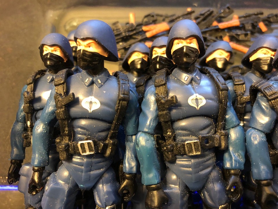 GI Joe Cobra Trooper 25th Anniversary Lot 32 Loose Fgures W/ Rifle ...