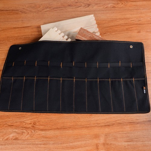 Chisel Carrying Case Canvas Pocket Tool Roll Holder Wrench Pouch Organi ...