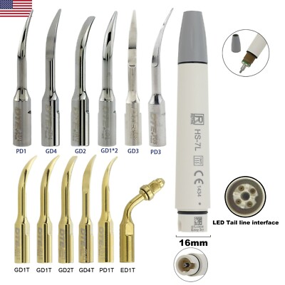 Dental Ultrasonic Scaler LED Handpiece Tips Perio Endo Satelec ACTEON ...