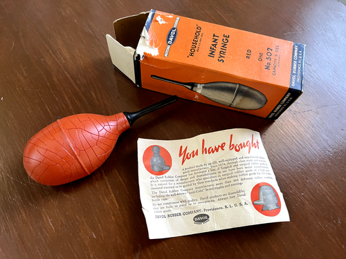 Vintage Medical Davol Household Infant Syringe No. 502 Original Box ...