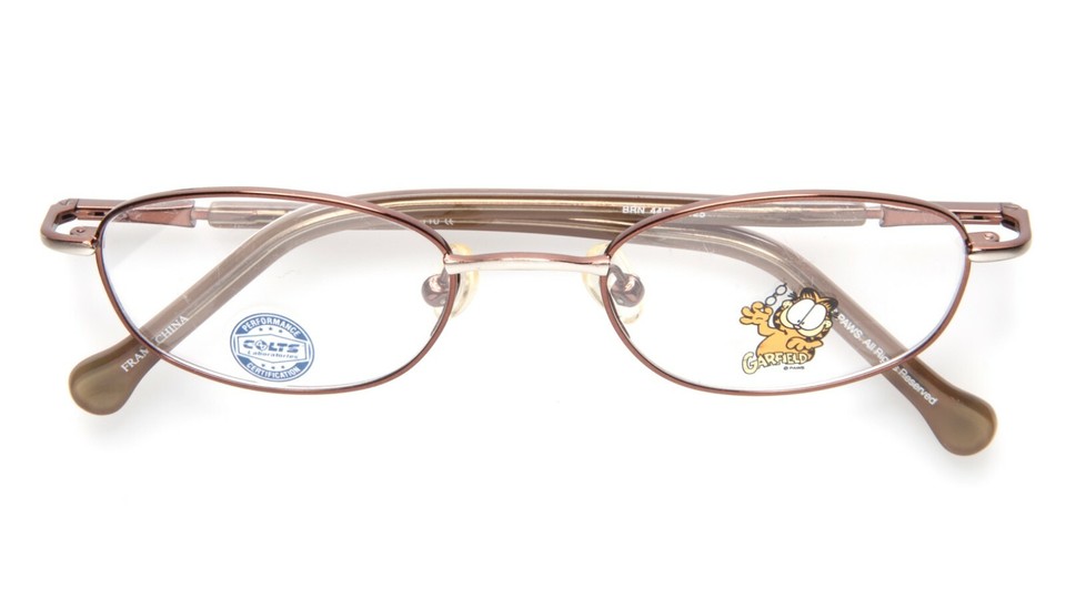 NEW GARFIELD 110 BRN BROWN EYEGLASSES GLASSES Kids FRAME 44-18-125 ...