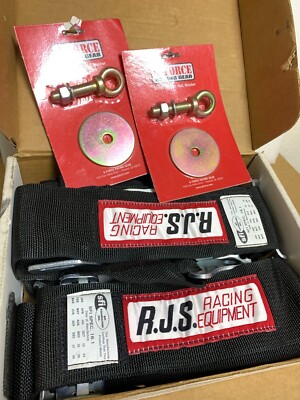 RJS RACING SFI 16.1 5 Way Pt HARNESS BELT BLK 50502-16-23 | eBay