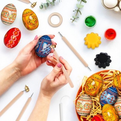 Easter Egg Dye Kit Ukrainian Easter Egg Decorating Kit - Traditional ...