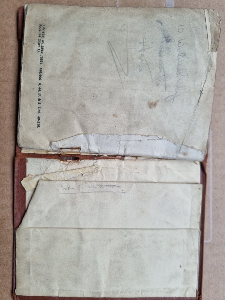 WW2 Soldiers Service & Pay Book, Dog Tags And British War Medal ...