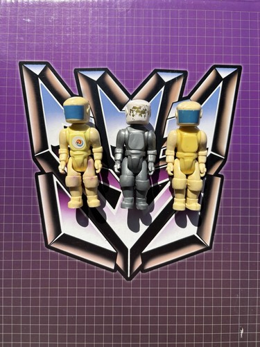 Vintage 1984 Fisher Price White And Gray Spaceman Construx Figure Lot ...