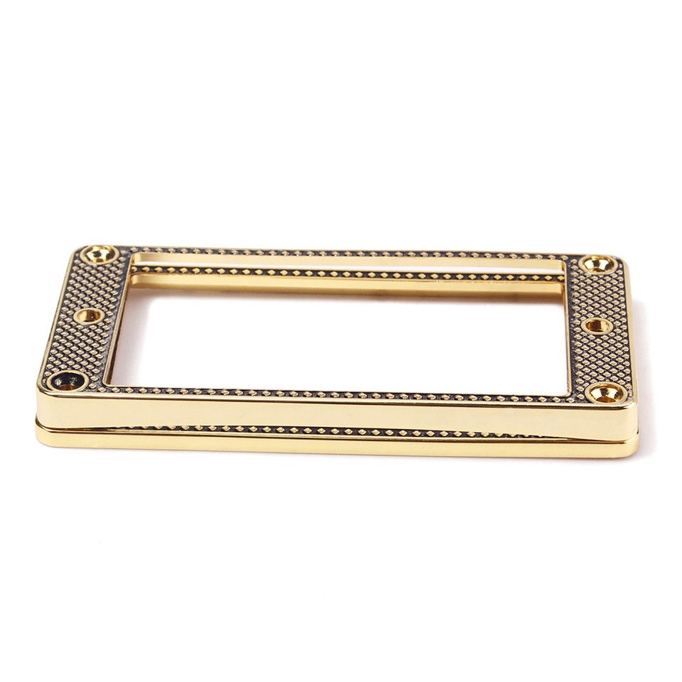 2x Durable Guitar Gold Humbucker Pickup Rings Frames Fit For Les Paul ...