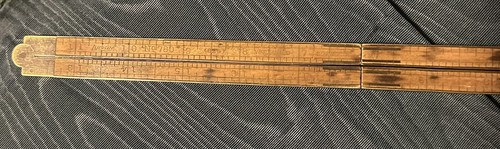 Vintage Lufkin No 780 Wood & Brass 24” Folding Ruler USA Boxwood ...