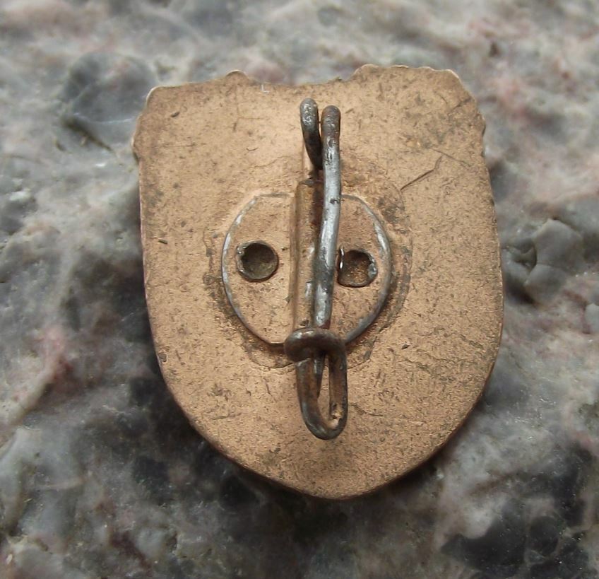 1959 Aufbauwerk NAW East Germany National Front DDR Compass Gold Pin ...