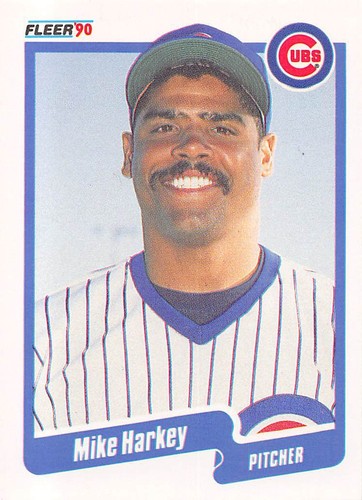 Mike Harkey 1990 Fleer 33 Chicago Cubs Baseball Card | eBay