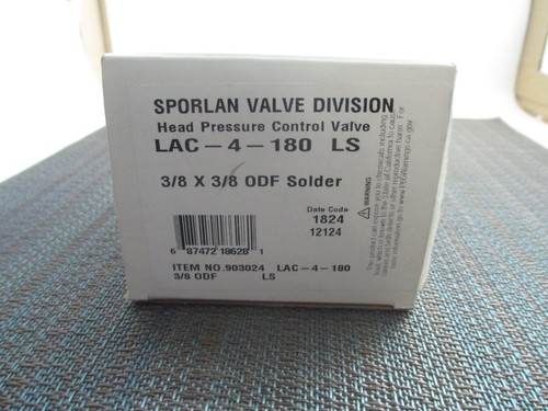 Sporlan LAC-4-180 LS Head Pressure Control Valve NEW! | eBay