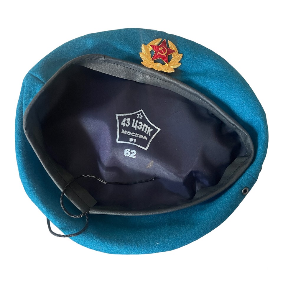 USSR Soviet Style Russian Army Uniform Blue VDV Paratrooper Beret Cap ...