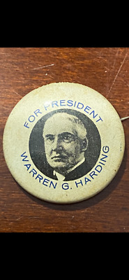 Warren G Harding for President Pinback Button Pin Political Election ...