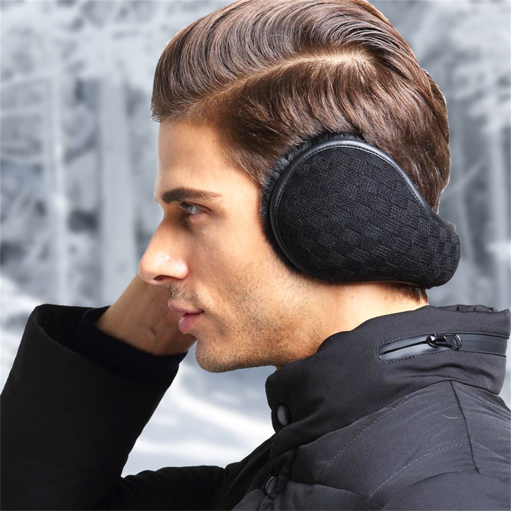 Ear Muffs For Men FabSeasons Black Headwear Faux Fur Ear Muffs / Ear
