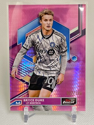 2023 Topps Finest MLS #37 Bryce Duke Pink Refractor /125 - CF Montreal ...
