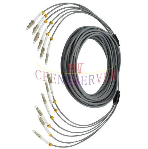 1PCS NEW 30M Armored LC UPC-LC UPC Multi-Mode 6 Strand Fiber Optical ...