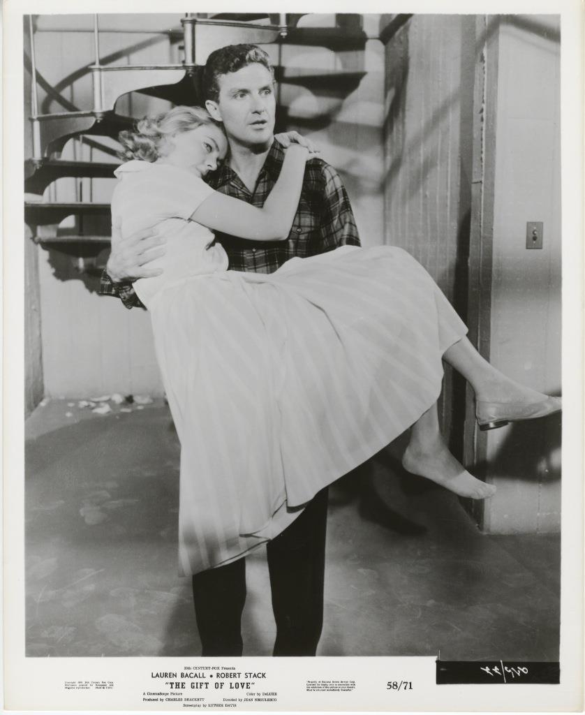 "THE GIFT OF LOVE"-ORIGINAL PHOTO-LAUREN BACALL-ROBERT STACK-BAREFOOT ...