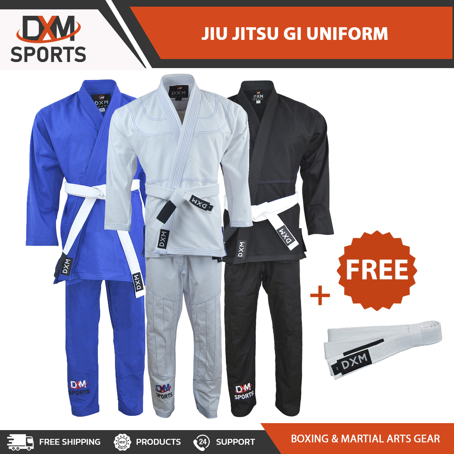 DXM SPORTS BJJ Jiu Jitsu Gi Brazilian Jiu Jitsu Shoyoroll Cut MMA ...