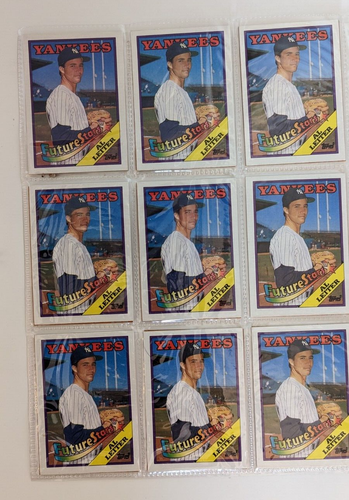 1988 Topps #18 Al Leiter baseball cards, Lot of 9 (error card, Steve ...